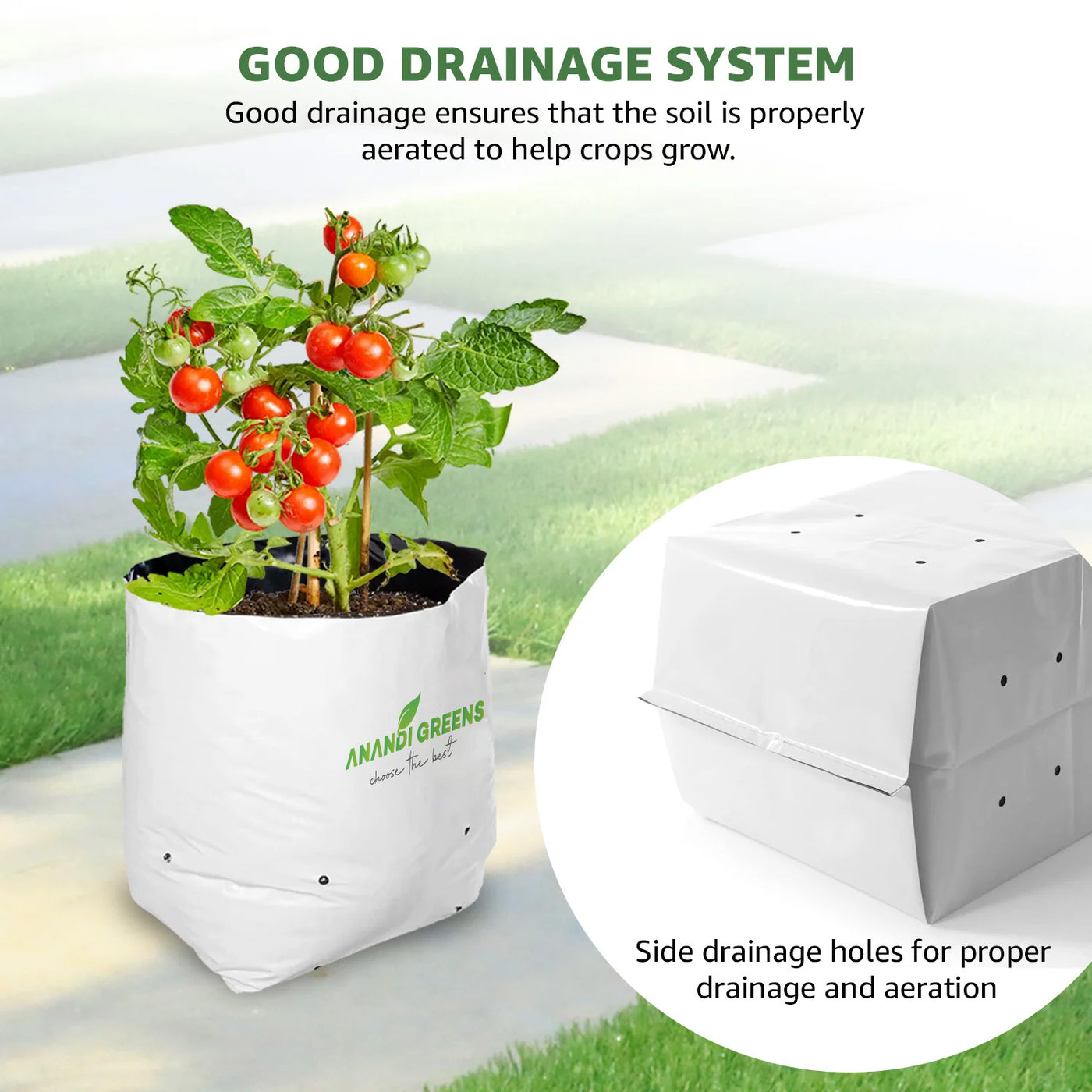 LDPE Double layer Grow Bag 20x20x35 cm — Anandi Green's
