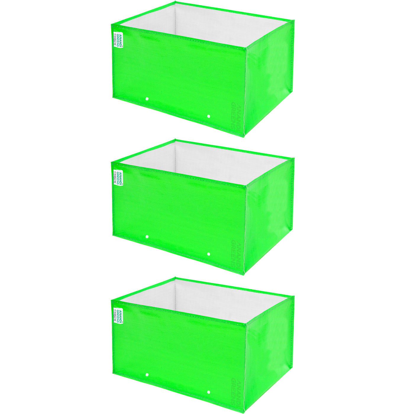 HDPE Rectangular Grow Bag 24x12x9 Inch | Pack of 3 | 260 GSM — Anandi ...